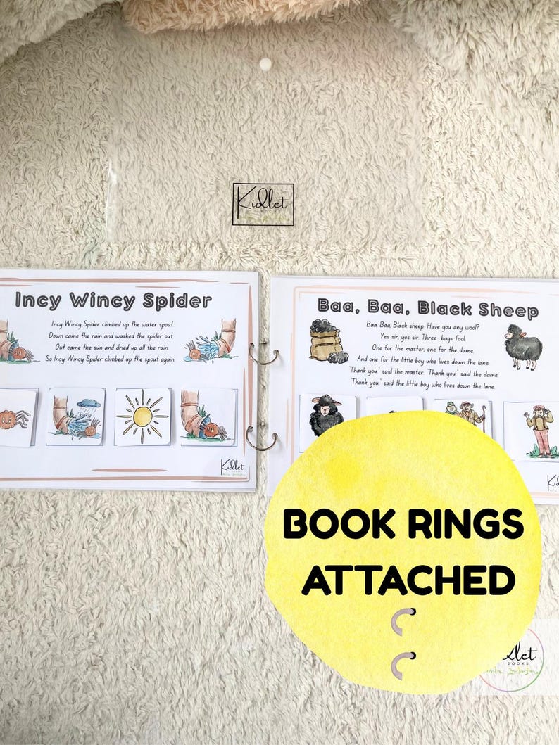 Nursery Rhymes Sequencing Busy Book | Story Ordering | Speech Therapy ...