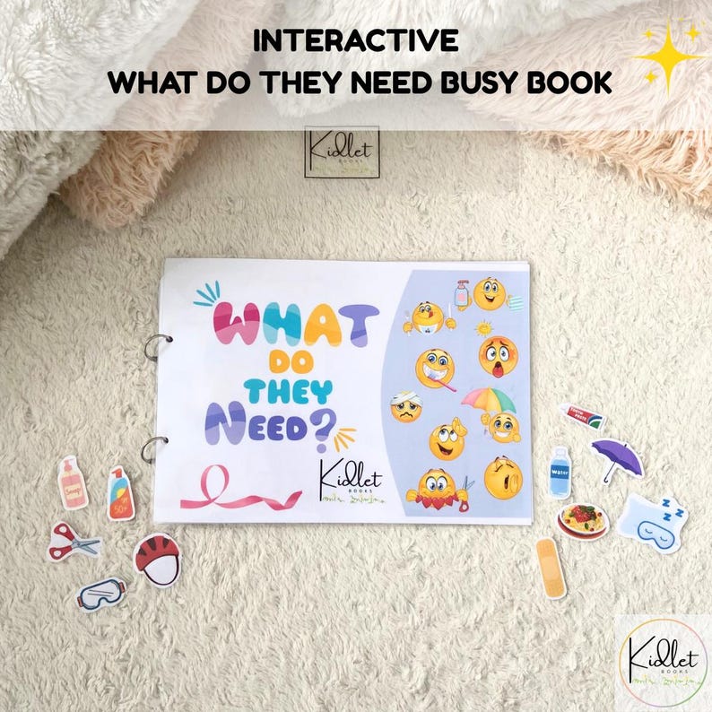 Interactive What Do They Need Book- Autism & Speech Delay Learning ...
