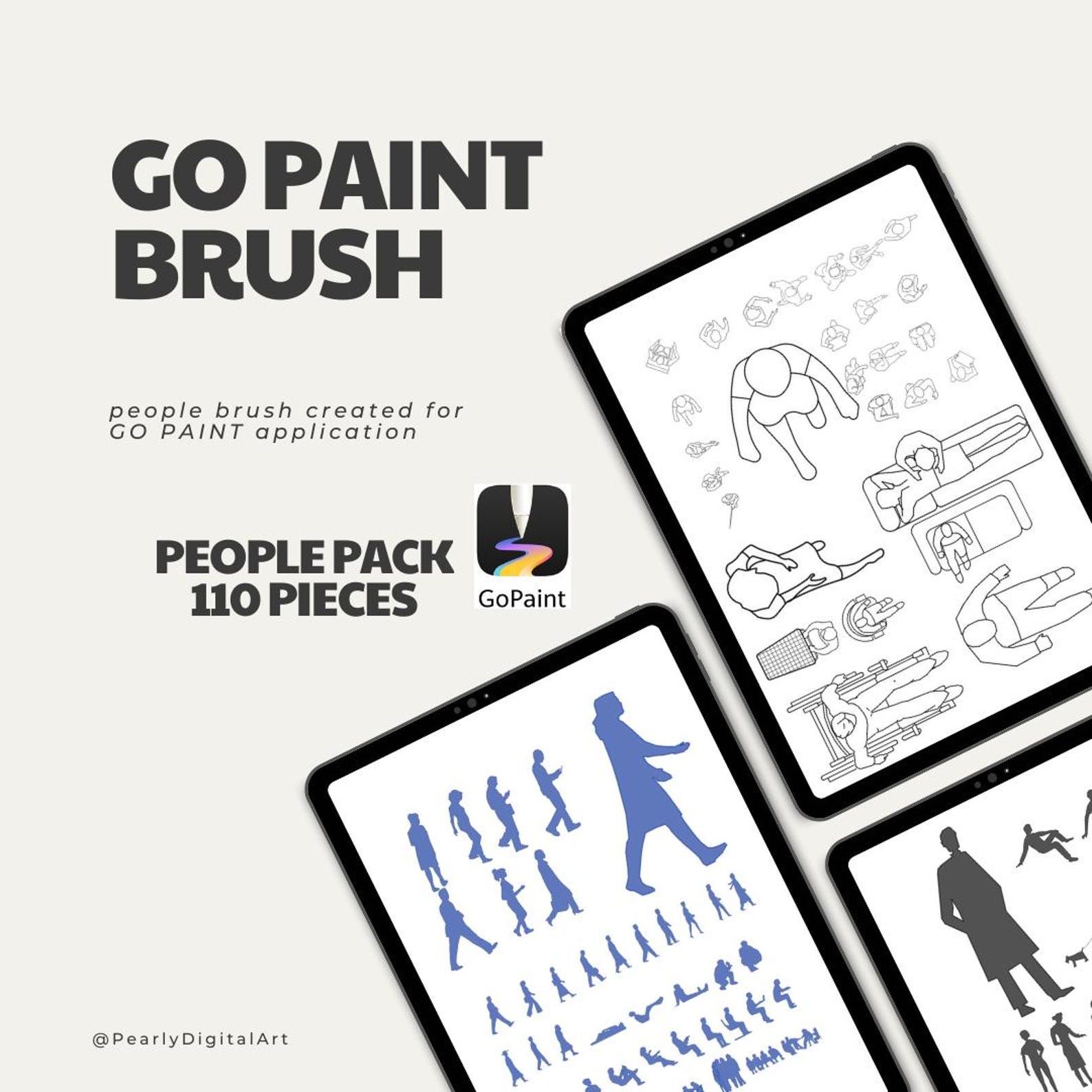 Gopaint People Brushes: Interior & Architectural Stamps (110+) - Etsy