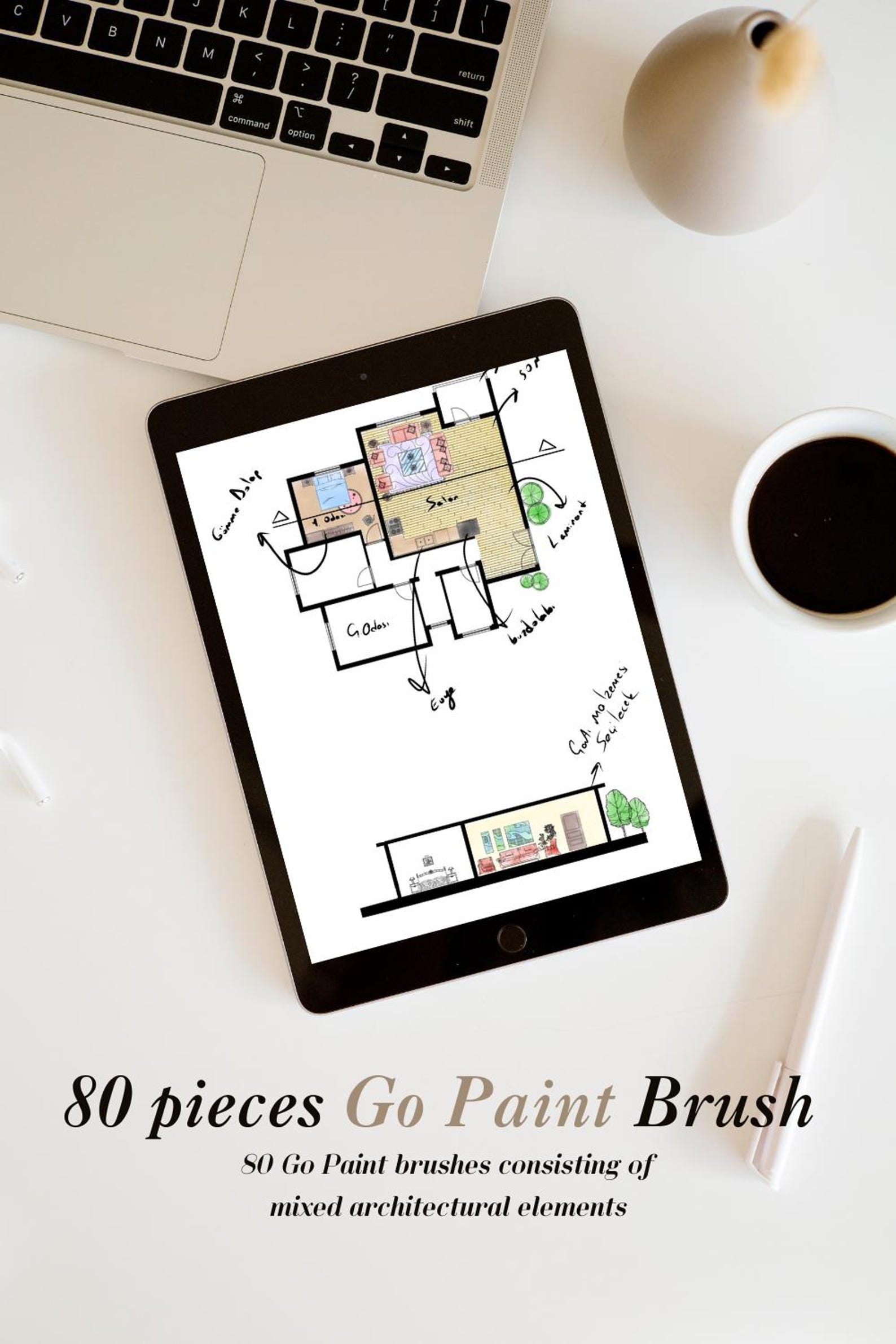 Gopaint Architectural Brushes: Interior Design Stamps (80+) - Etsy