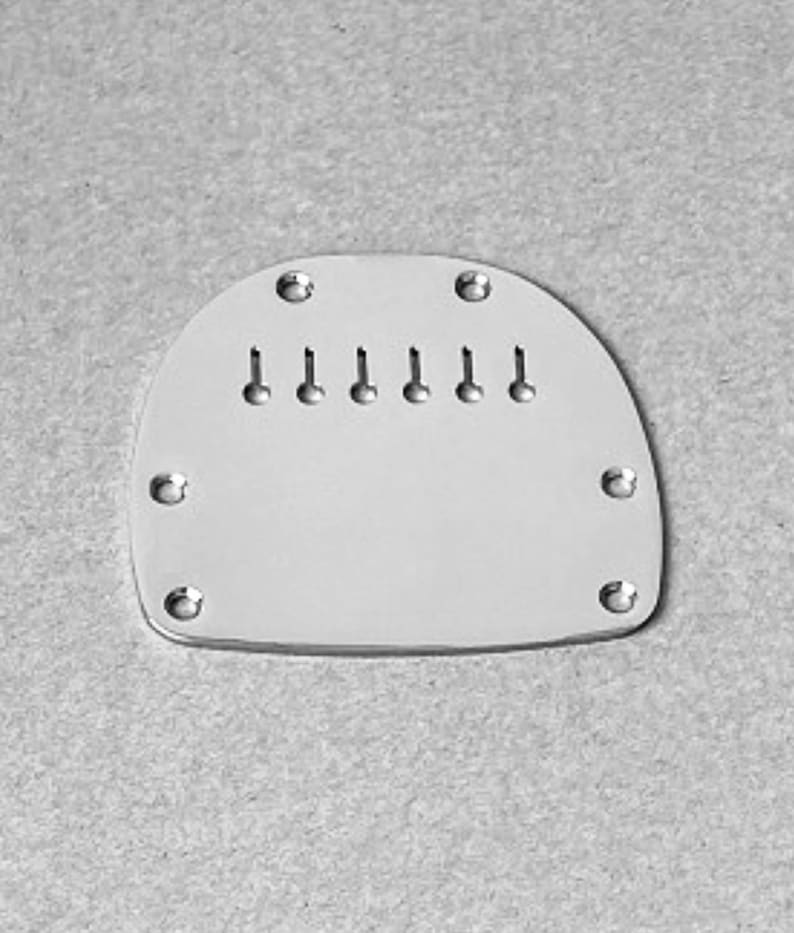 Jaguar or Jazzmaster Hardtail Fixed Bridge Stop Tailpiece Plate ...