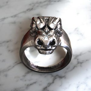 Angry Bull Silver Ring, Angry Bull Silver Ring - Fierce Sterling Animal ...
