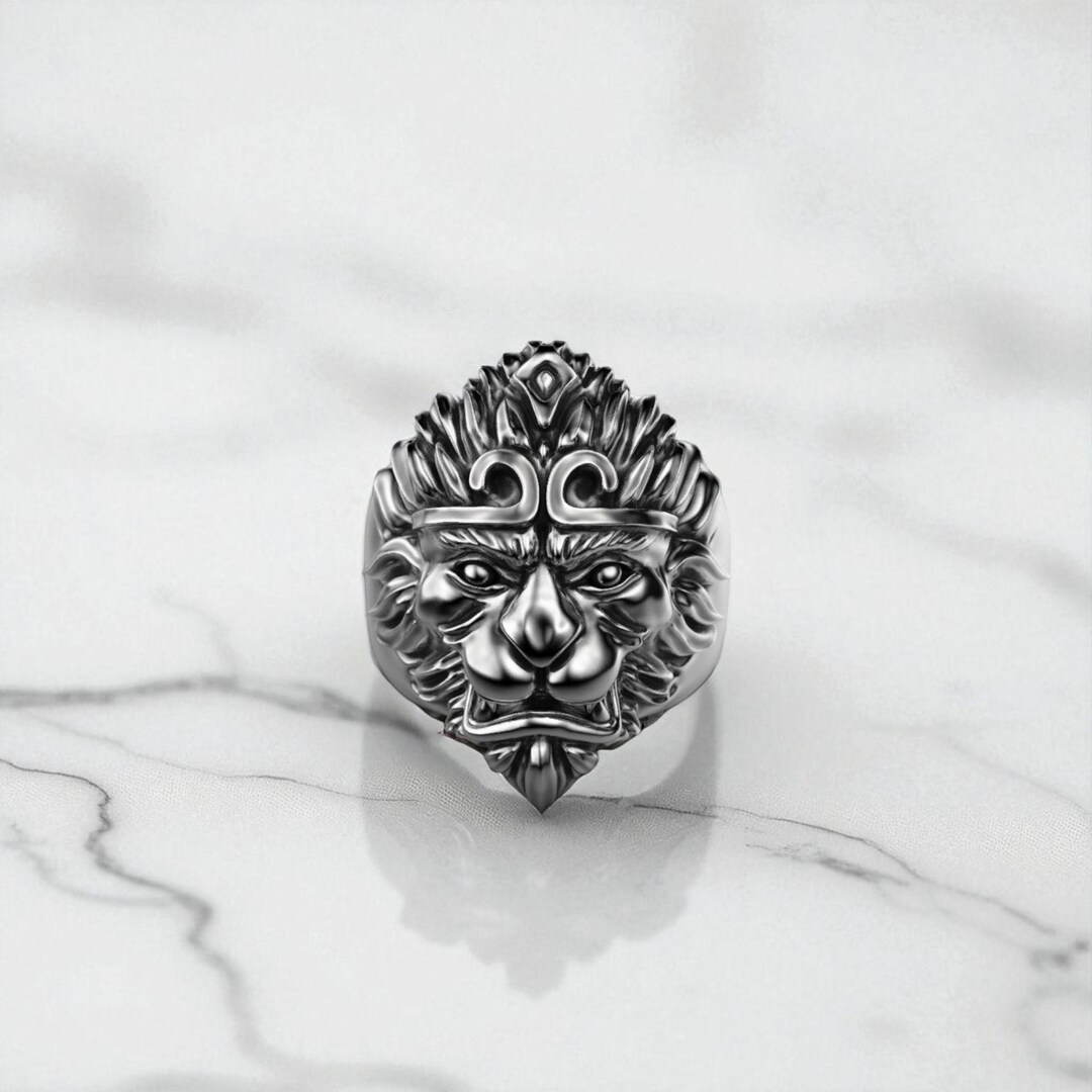 Handmade Sterling Silver Monkey King Ring – Symbolic Statement Jewelry ...