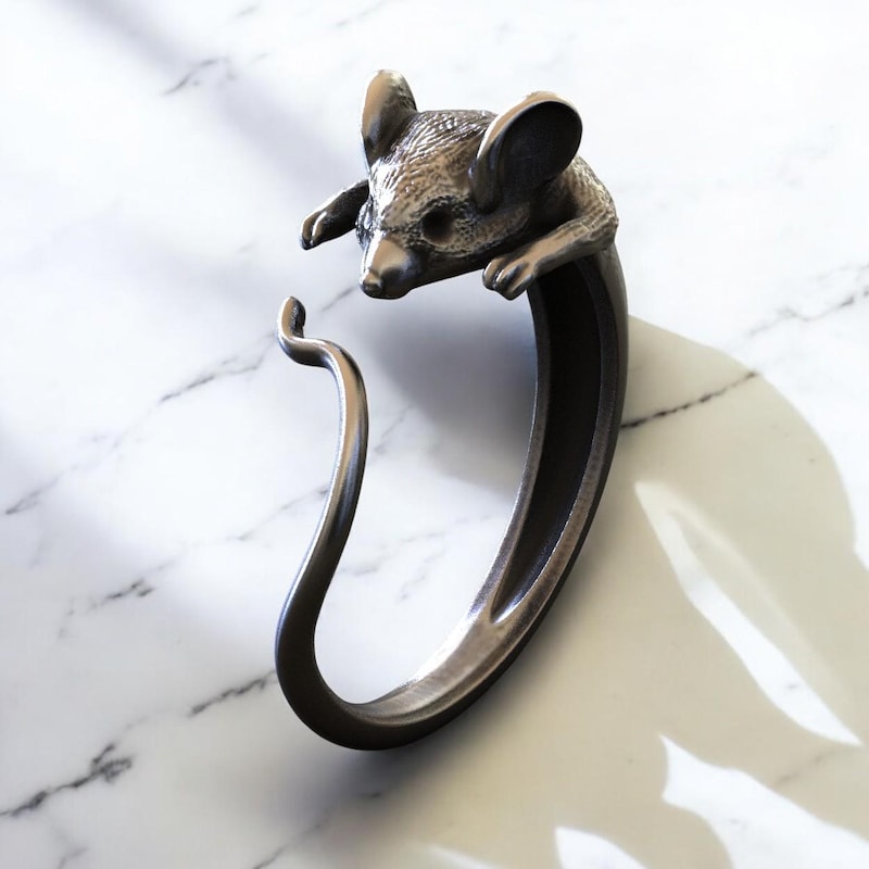Mouse Ring - Etsy