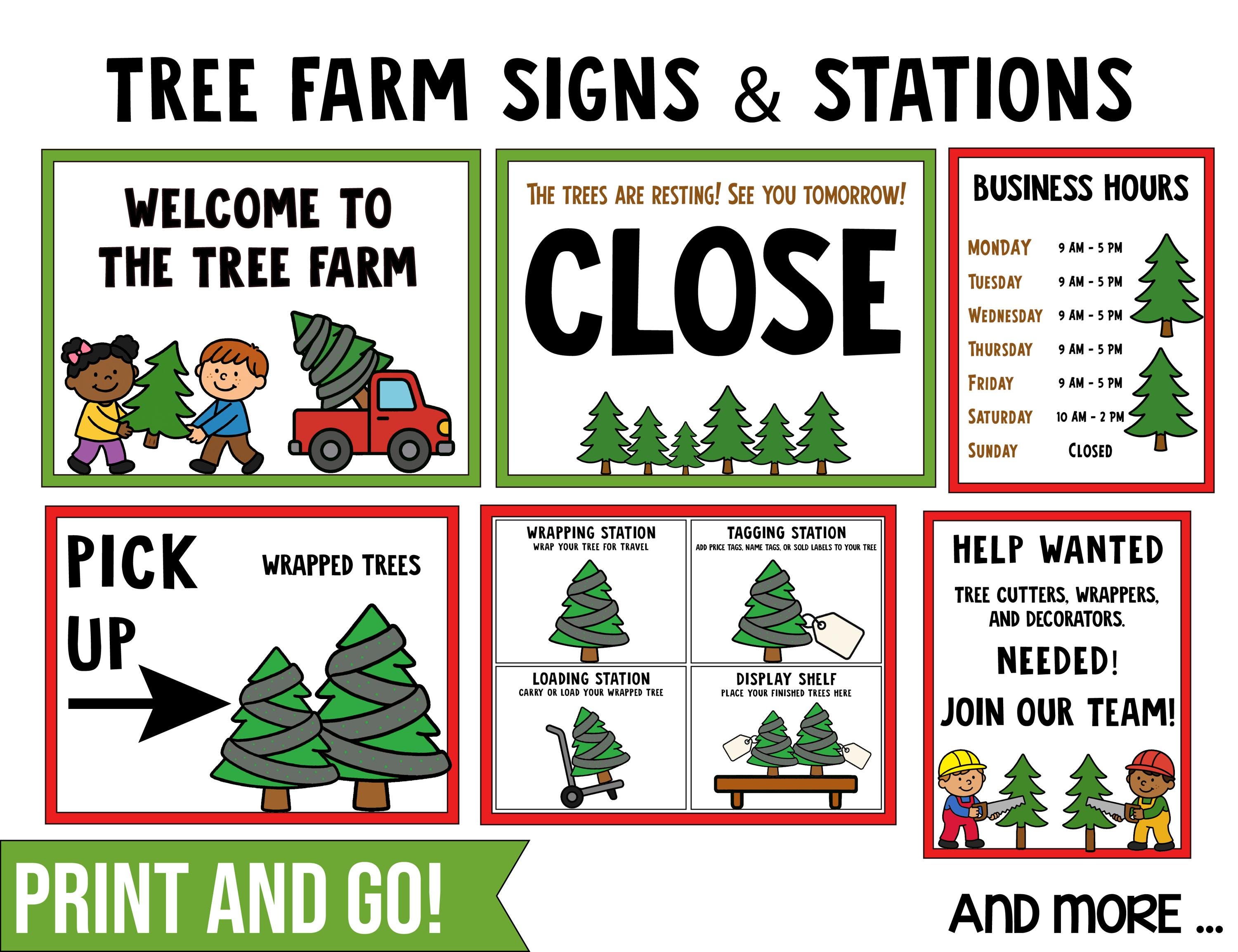 Christmas Tree Farm Dramatic Play Set | Pretend Play Center | Preschool ...