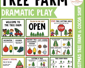 Christmas Tree Farm Dramatic Play Set | Pretend Play Center | Preschool ...