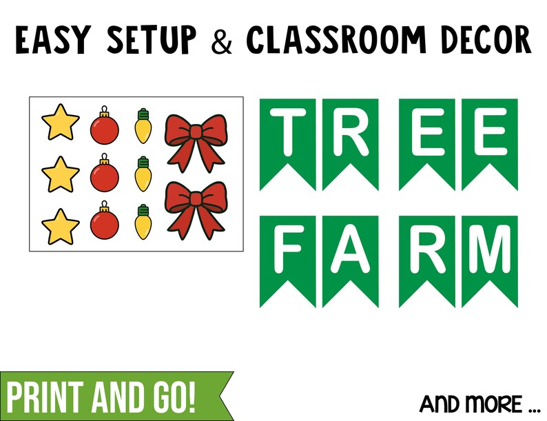 Christmas Tree Farm Dramatic Play Set | Pretend Play Center | Preschool ...