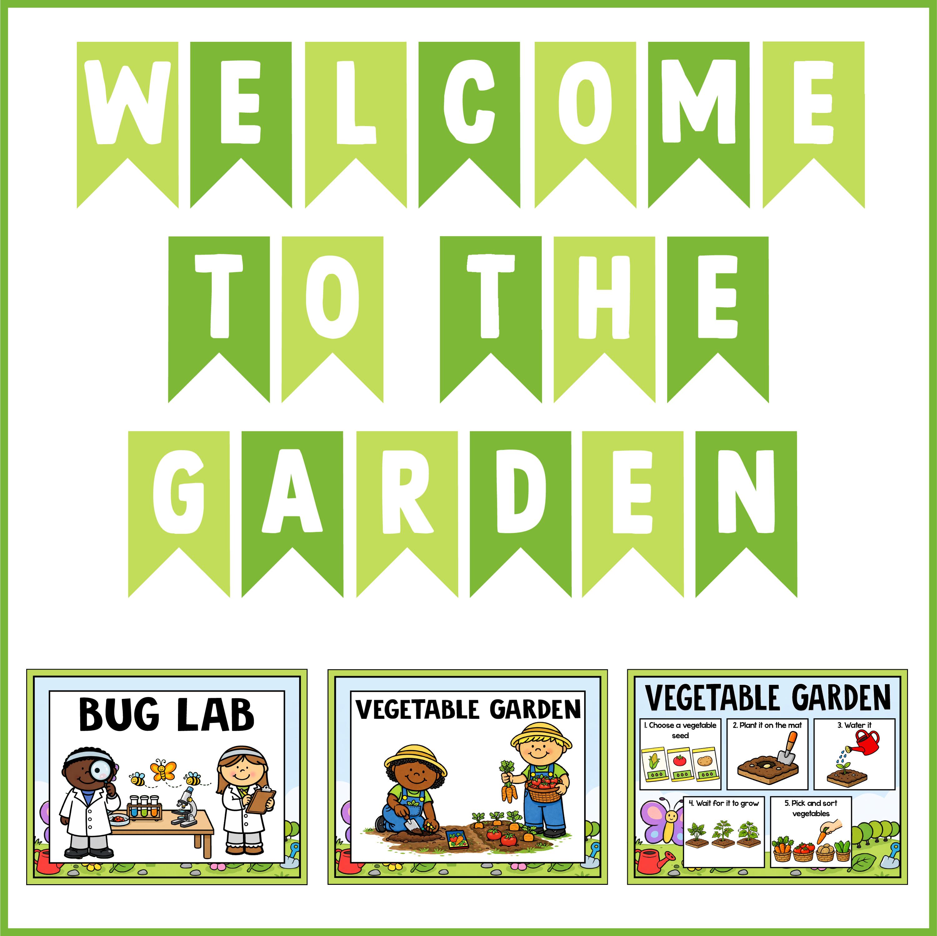 Garden Bugs Dramatic Play Center | Spring Insect Pretend Play Stations ...