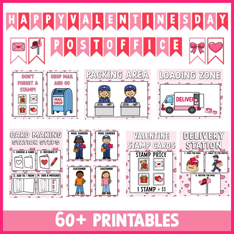 Valentine Post Office Dramatic Play Center | Preschool & Kindergarten ...