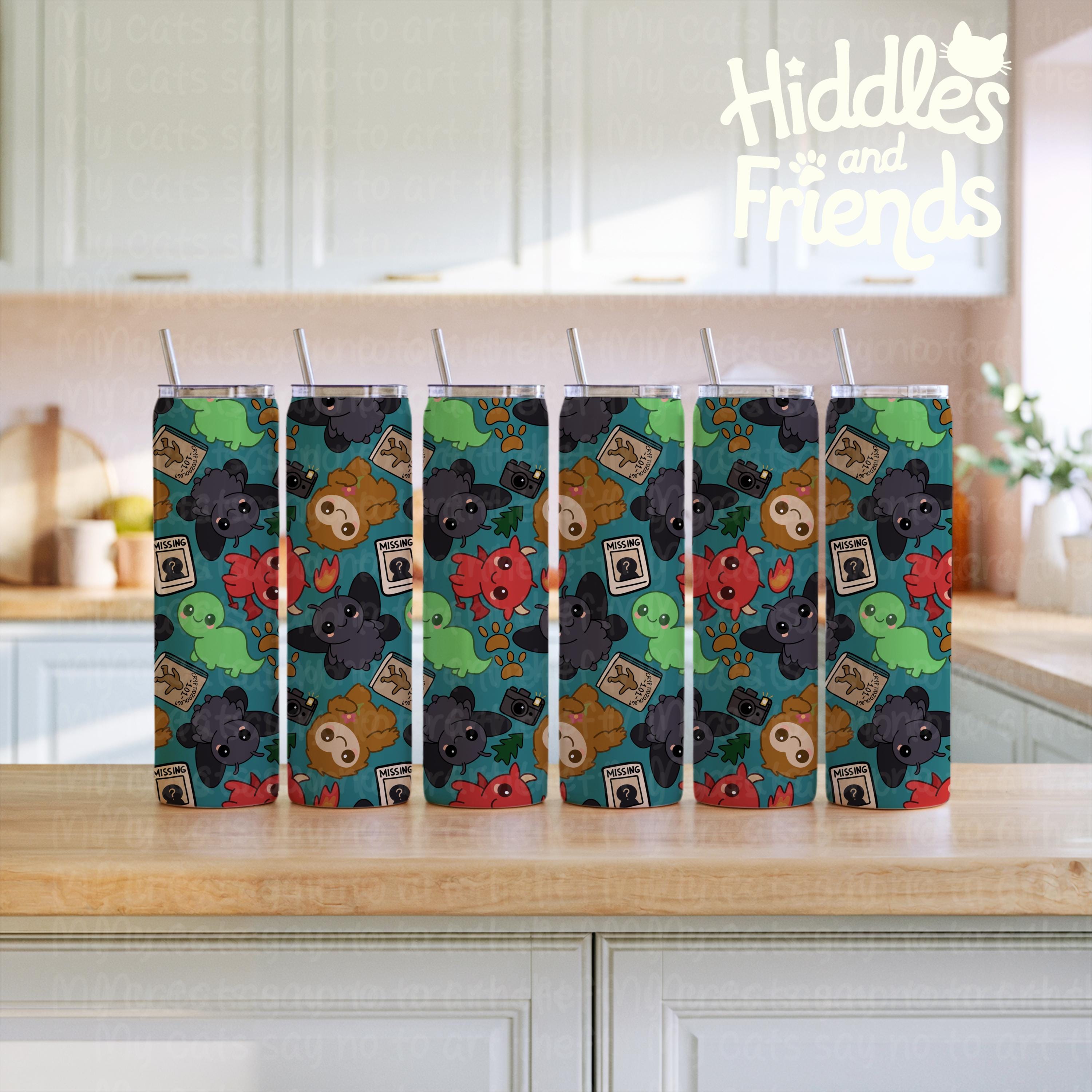 Chibi Cryptid Seamless Pattern – Cute Mothman, Bigfoot, and More ...