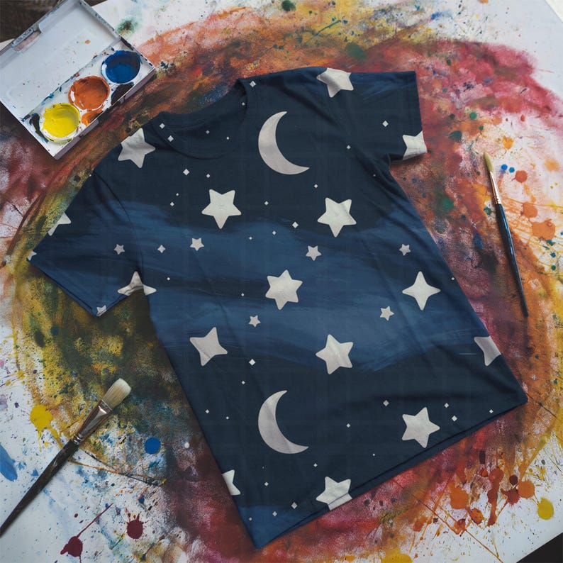 Editable Procreate T-shirt Mockup for Patterns and Design Showcase ...