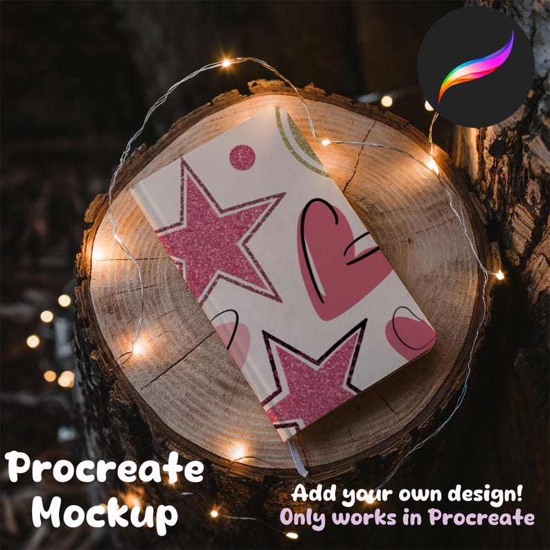 Editable Procreate Notebook Mockup for Patterns and Design Showcase ...