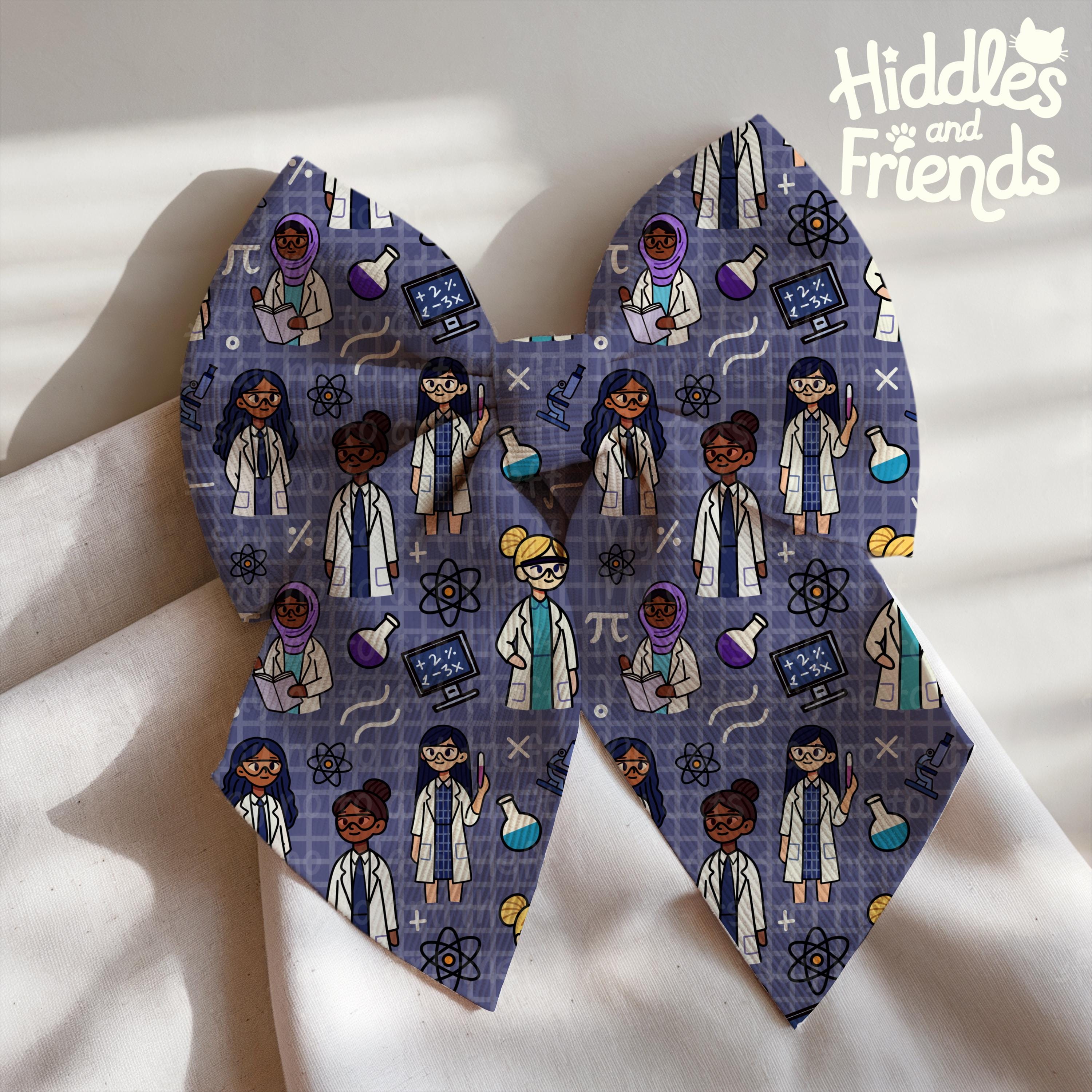 Women in STEM Digital Pattern - Science Lab Seamless File - Female ...