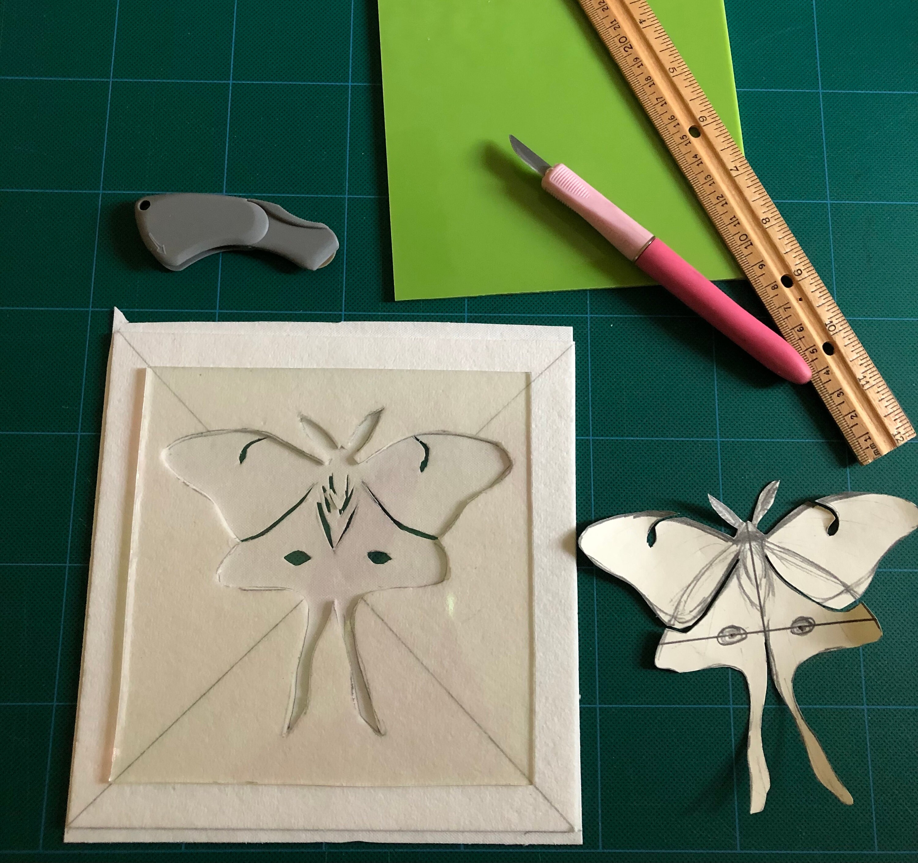 Luna Moth Art Tile Hand Crafted Glass Low Relief for Home Decor - Etsy