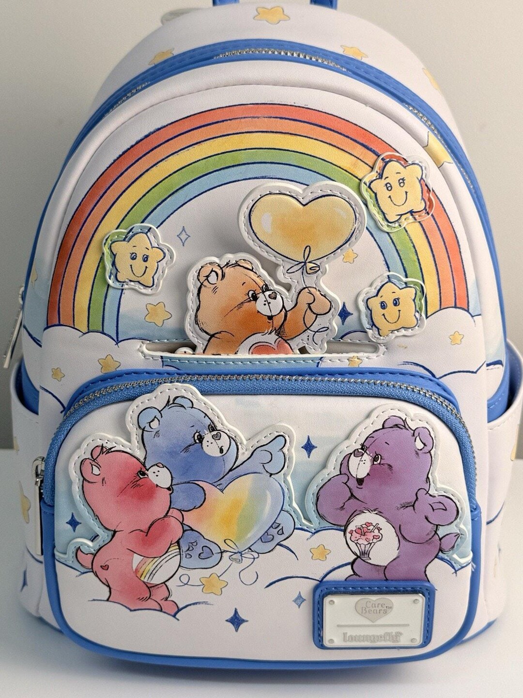 Loungefly Care Bears Rainbow Pop-up Mini Backpack Tender Heart Grumpy ...
