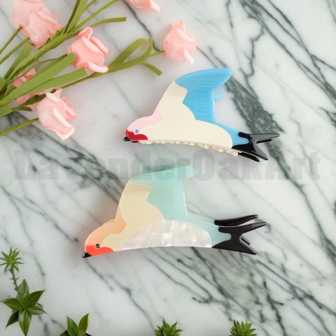 Handmade Fun Hair Clips,elicate Resin Hair Clips,strong Hair Wave Claw ...