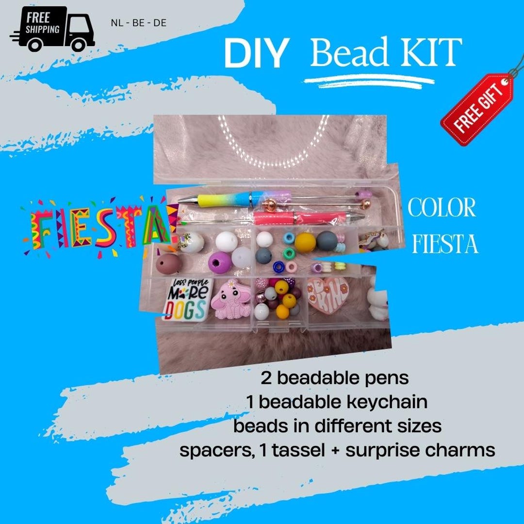 DIY Bead Kit Color Fiesta - Bead Kit for Beginners - DIY Silicone Beads ...
