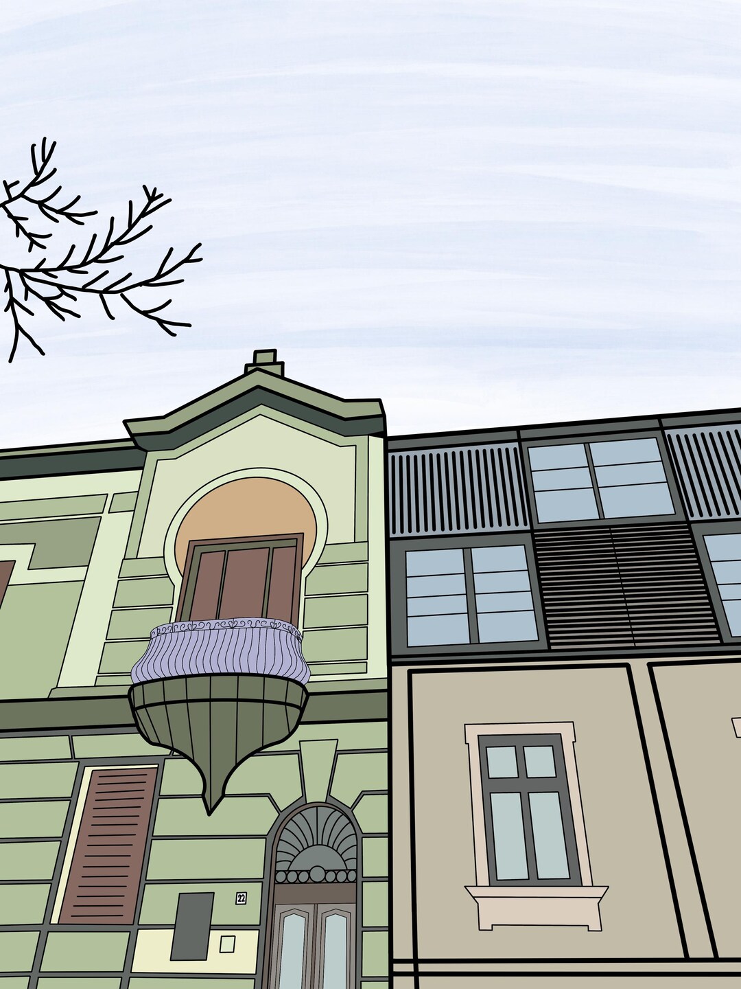 Intersection, Hand-drawn Poster - Etsy