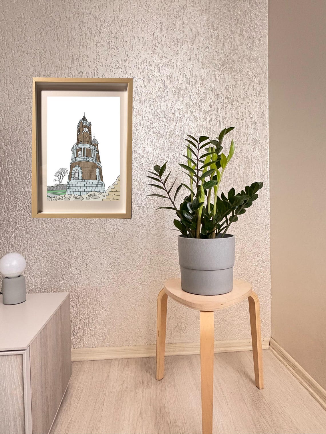 Gardos Tower Belgrade, Hand-drawn Poster - Etsy