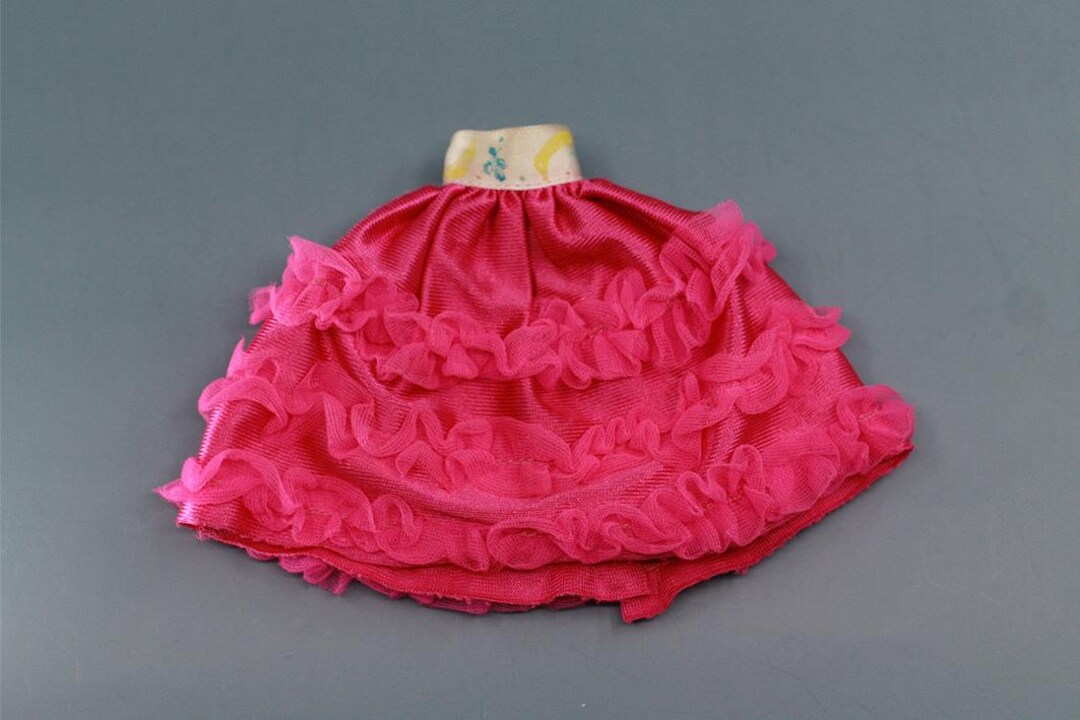 Hot Pink Ruffled Skirt - Etsy