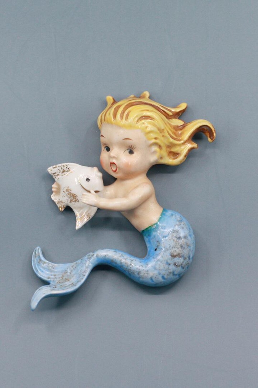 Extremely Rare Vintage Norcrest Mermaid Wall Plaque – 1950s Hand ...