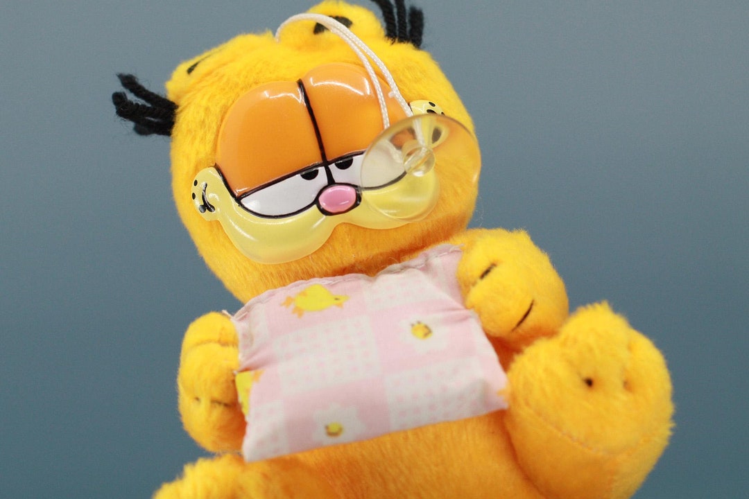 Vintage Garfield Sleepytime Plush - Nostalgic Cartoon Collectible - Etsy
