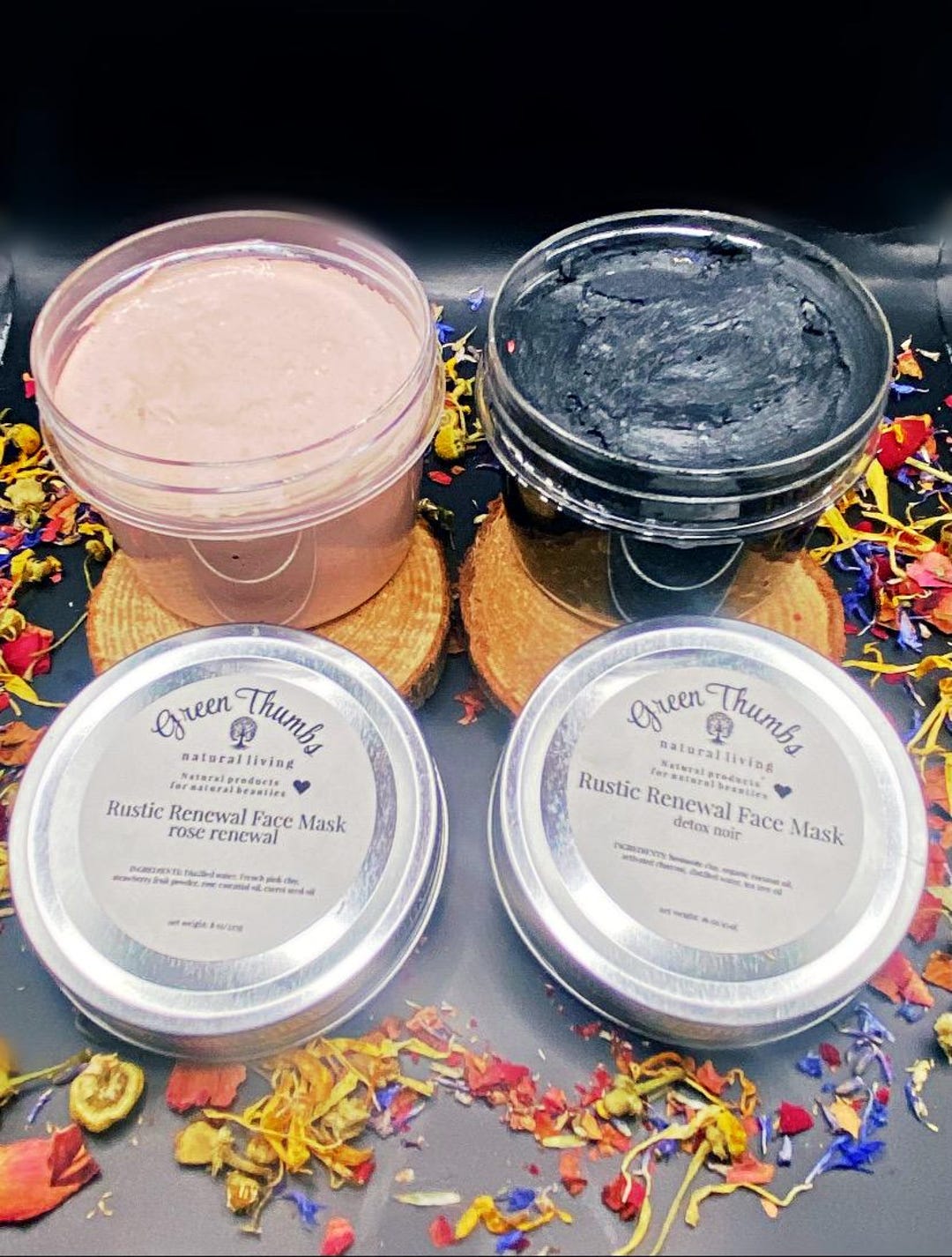All Natural Clay Face Mask Jar Made With Organic Ingredients ...