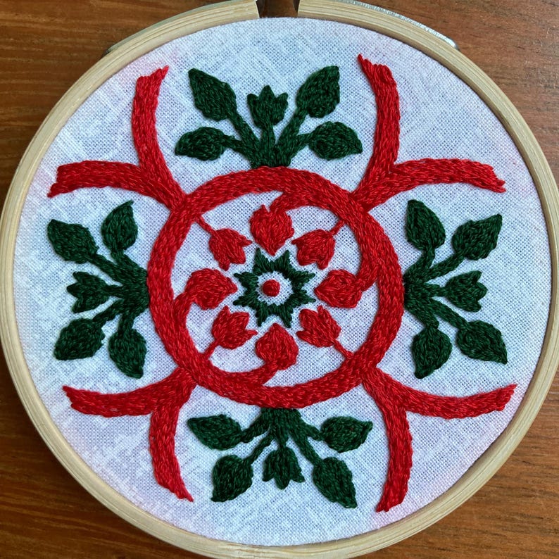 Portugal Tile Hand Embroidery Pattern Bundle: Azulejo Mini Hoop (PDF ...