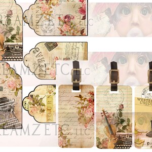 Digital Paper Journal Kit "vintage Love Story - Part 2" - Digital Paper ...