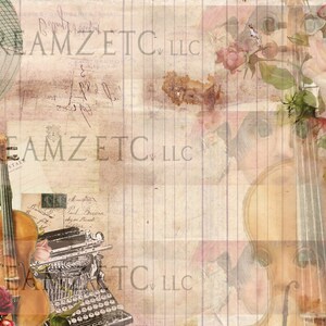 Digital Paper Journal Kit "vintage Love Story - Part 2" - Digital Paper ...
