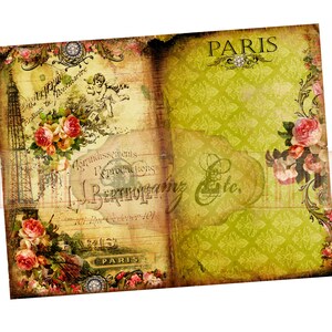 Digital Paper - Digital Kit "paris Rose" - Kit 2, Great for ...