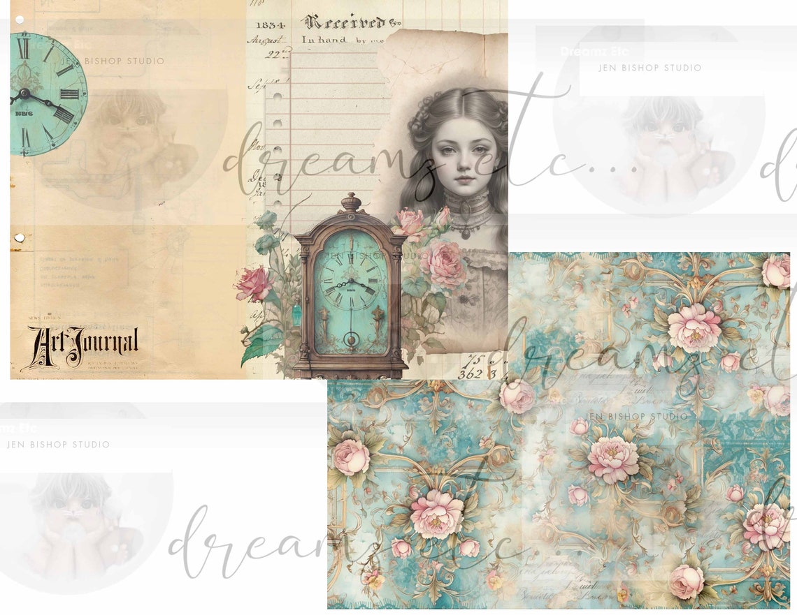 Digital Journal Kit, Scrapbooking, Card, Paper Kit - Steampunk Specimen ...