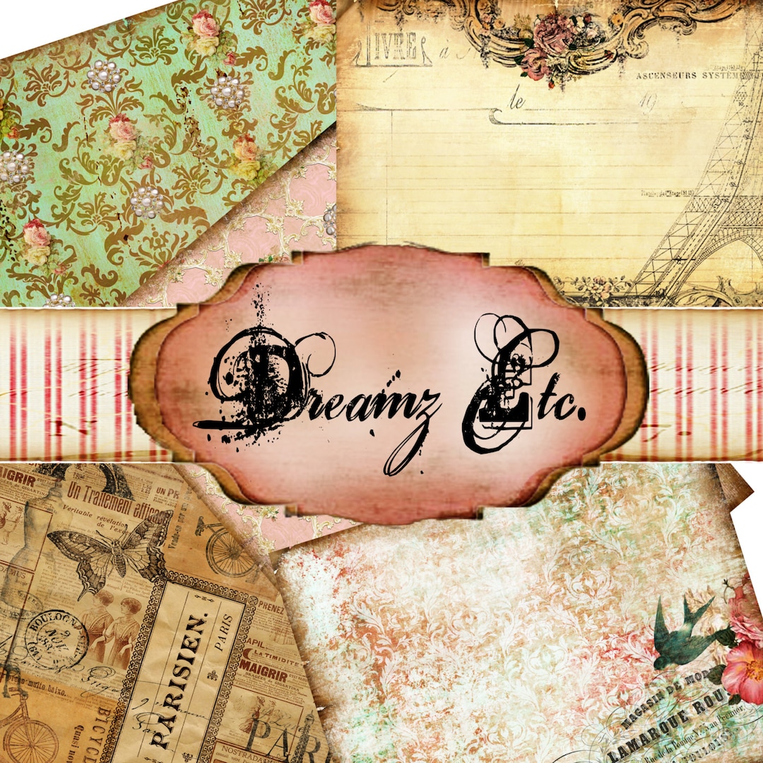 Digital Paper - Digital Kit "paris Rose" - Coordinates Pack 1, Great ...