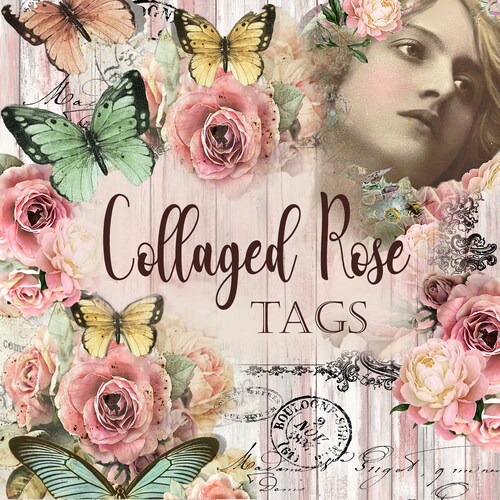 Digital Paper Digital Journal Kit tea Time Kit | Etsy