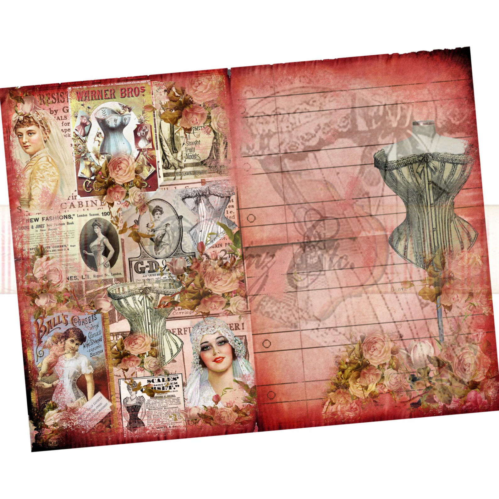 Digital Journal Kit "timeless" - Kit Paper Pack 2, Great for ...