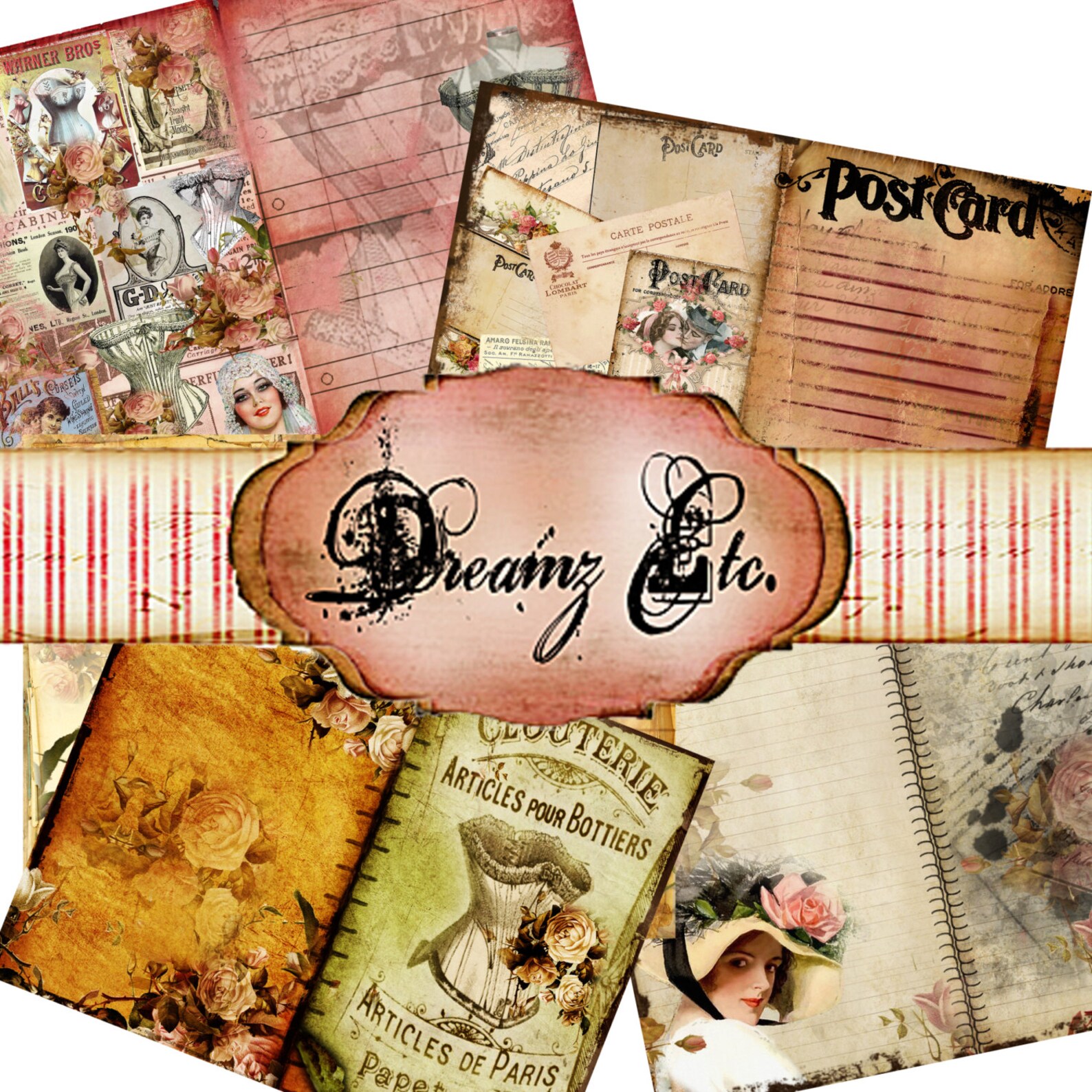 Digital Journal Kit "timeless" - Kit Paper Pack 2, Great for ...