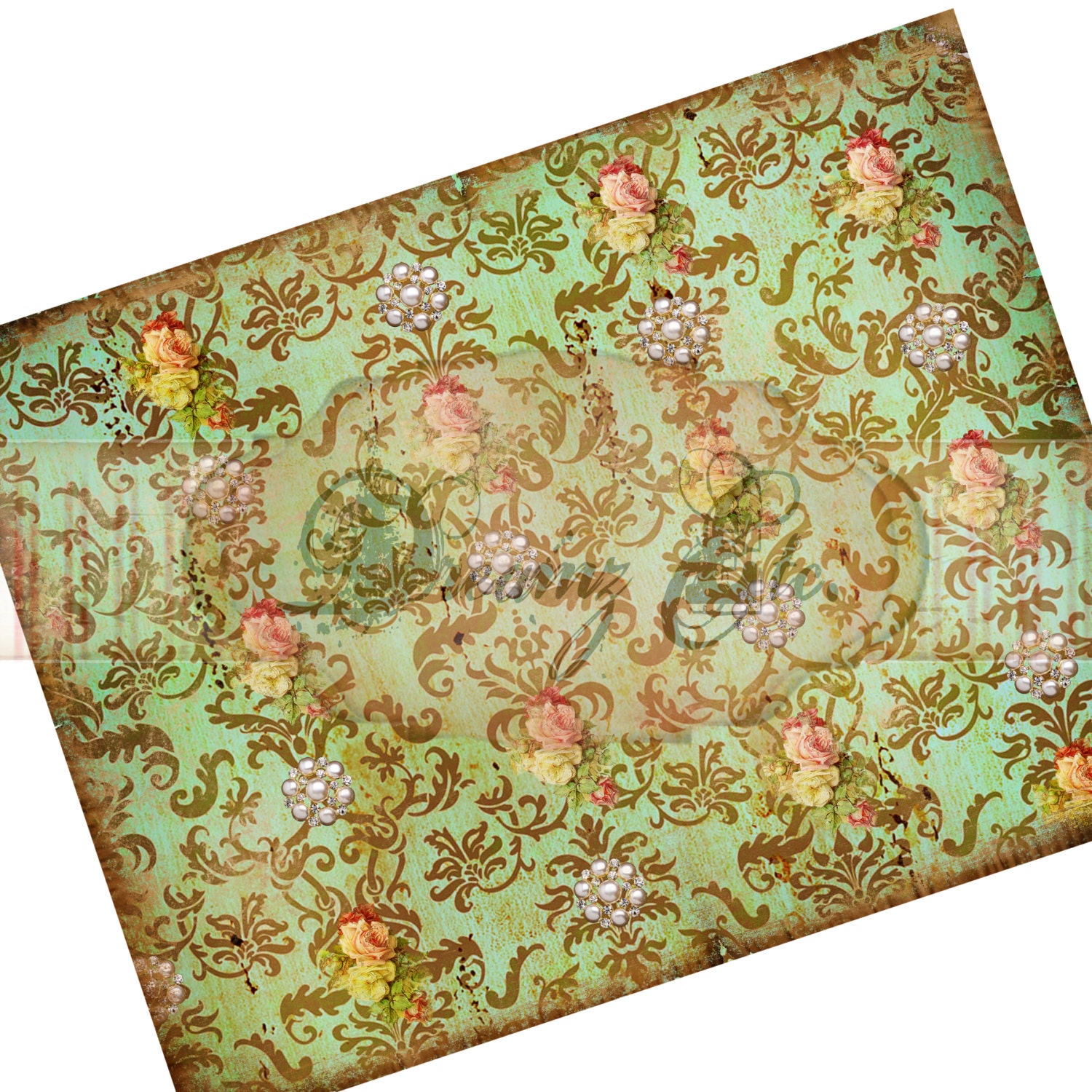 Digital Paper - Digital Kit "paris Rose" - Coordinates Pack 1, Great ...