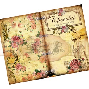 Digital Paper - Digital Kit "paris Rose" - Kit 2, Great for ...