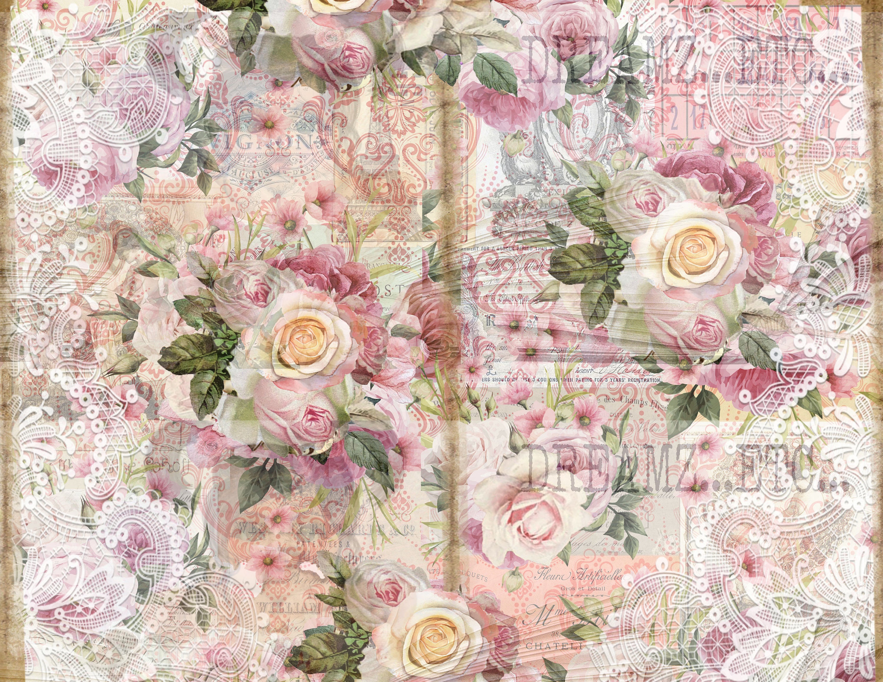 Digital Paper Journal Kit "parisian Charm - Digital Paper Pack 1 - Etsy