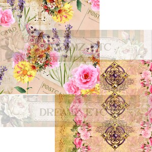 NEW Digital Paper fairyland Field Coordinating Papers Journal Pages ...
