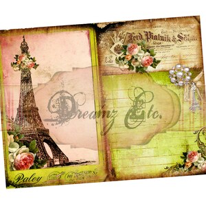 Digital Kit "paris Rose" - Kit 1, Great for Scrapbooking, Journals ...