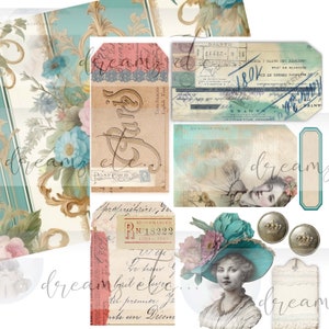 Digital Journal Kit, Scrapbooking, Card, Paper Kit - Manor House - Etsy