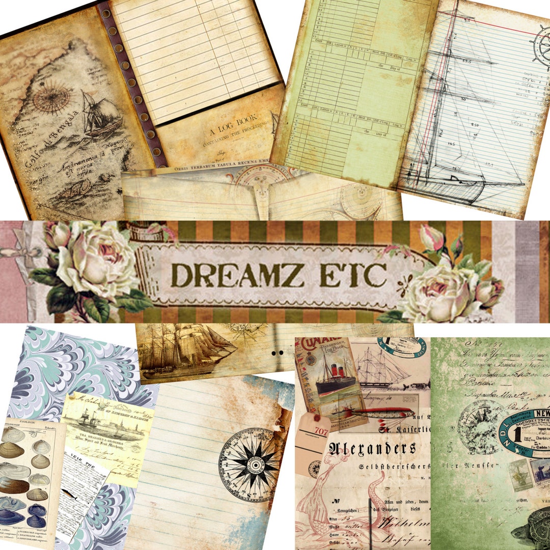 NEW! Digital Journal Kit "vintage Voyage" - Journal Kit 1, Great for ...