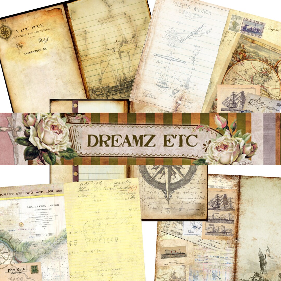 NEW Digital Journal Kit vintage Voyage Journal Kit 2, Great for ...