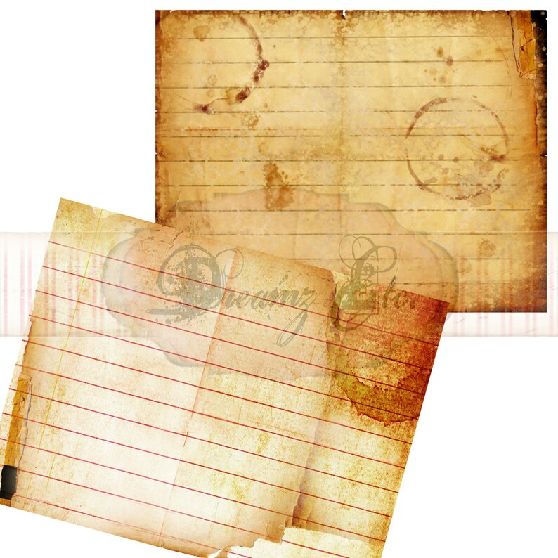 Digital Papers journal Lined Journal Paper Pack | Etsy