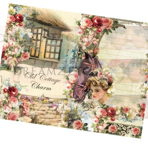 Digital Paper - Journal Kit Cottage Rose" Part 2 - Great for ...