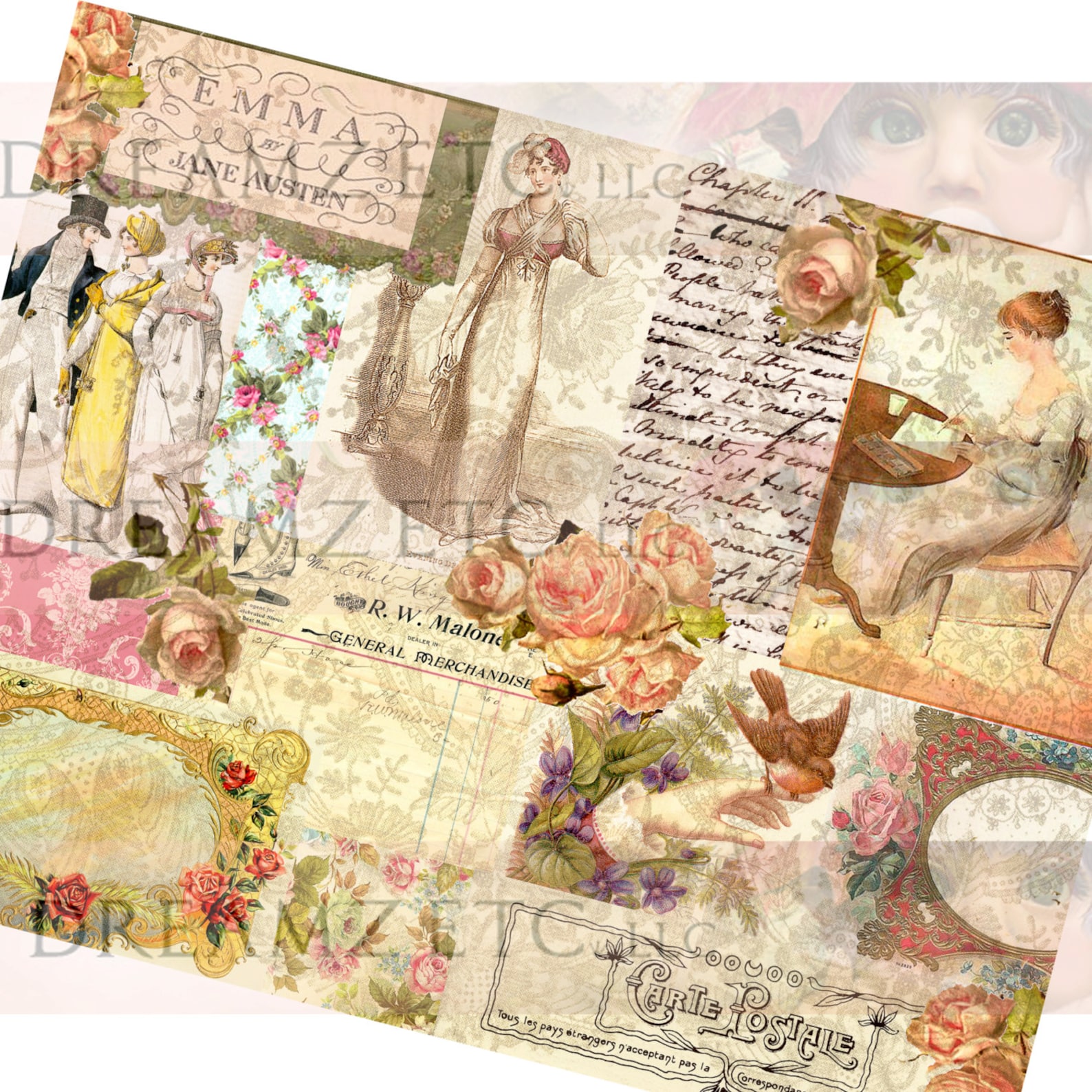 Digital Paper - Digital Kit "simply Jane - PART 2" - Kit 2 Great for ...