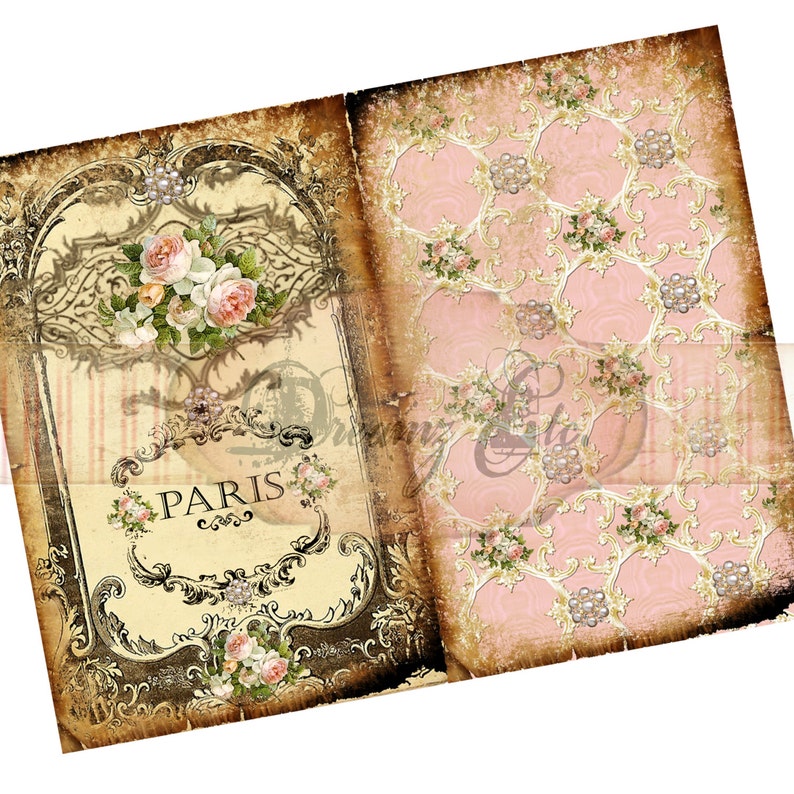 Digital Kit paris Rose Kit 1 Great for - Etsy