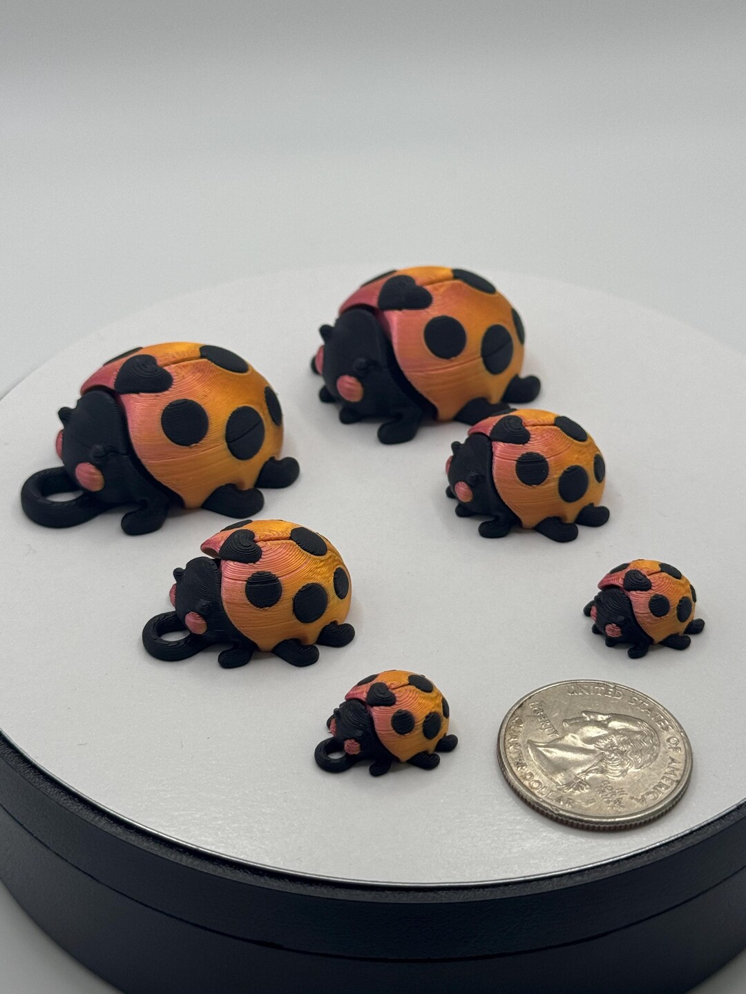 Ladybug / Charm / Desk Decor, Keychain & Charm (set of All 3 Sizes) - Etsy