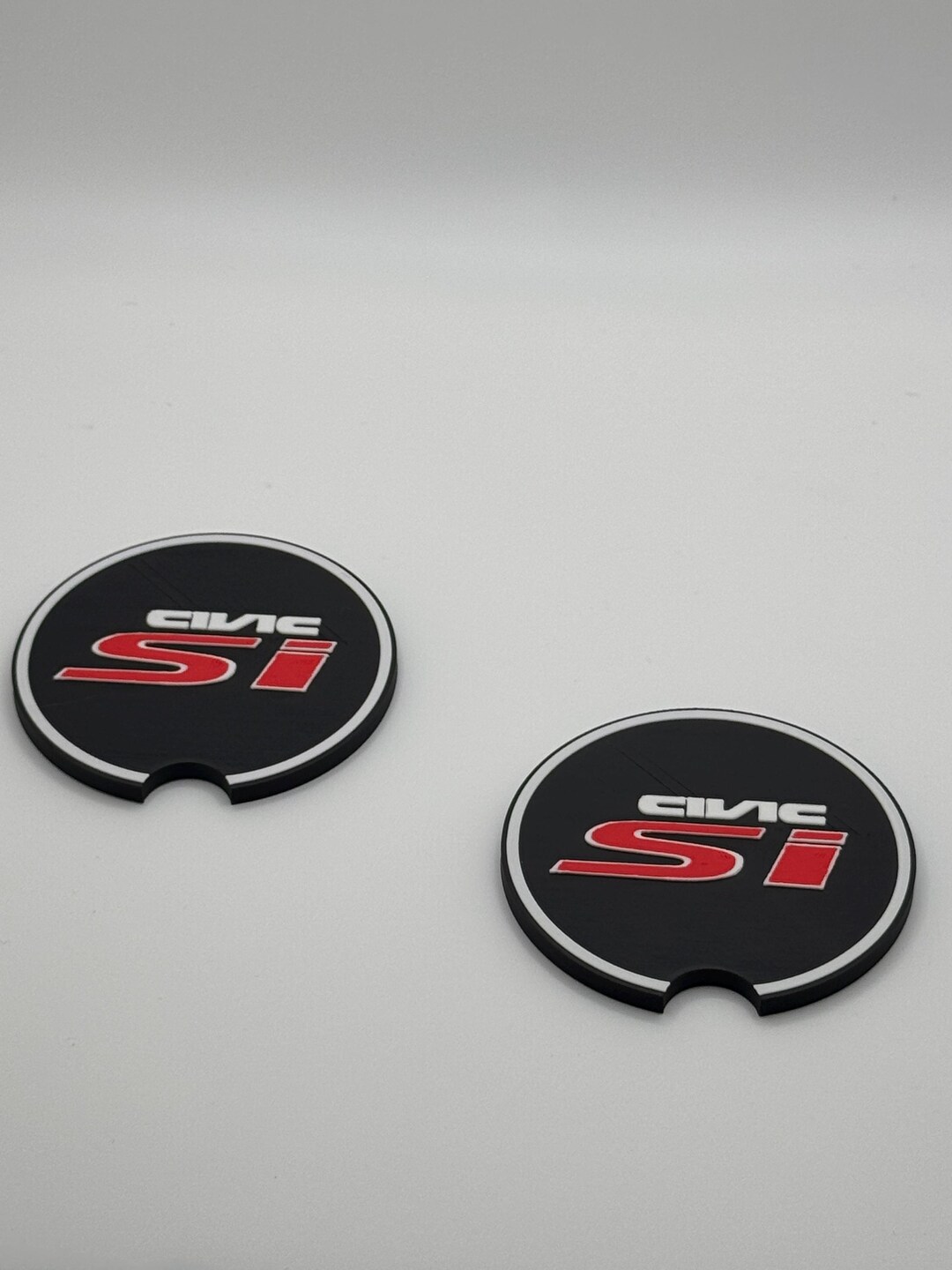 Honda Civic Si Car Coaster 3D Printed With Textured Logo set of 2 - Etsy